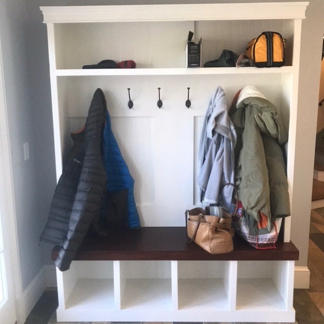 Custom 4 Cubby with Panel Flat back mud Locker – MudLockers.com